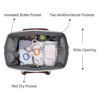 China Waterproof Diaper Tote Bag For Baby Boy Cute Mom Travel Large 15x7x10