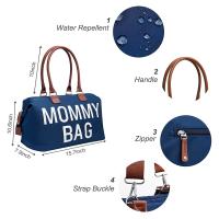 China Waterproof Diaper Tote Bag For Baby Boy Cute Mom Travel Large 15x7x10