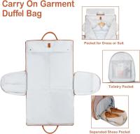 China 3 in 1 Foldable Waterpoof Hanging Suitcase Suit Weekender Carry On Custom Travel Garment Bag for sale