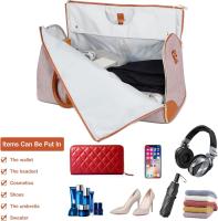 China 3 in 1 Foldable Waterpoof Hanging Suitcase Suit Weekender Carry On Custom Travel Garment Bag for sale