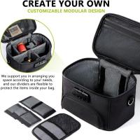 China Waterproof Large Carbon Lining Portable Custom Travel Smell Proof Bag with Combination Lock for sale