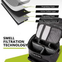 China Waterproof Large Carbon Lining Portable Custom Travel Smell Proof Bag with Combination Lock for sale
