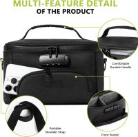 China Waterproof Large Carbon Lining Portable Custom Travel Smell Proof Bag with Combination Lock for sale
