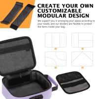 China Portable Carbon Lined Custom Travel Bag With Activated Charcoal Lock Removable Dividers Waterproof Zipper for sale