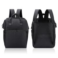 China Baby Diaper Tote Bags Backpack Black Insulated Bottle Storage 14X9X16