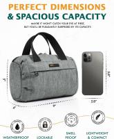 China Great Gifts Carbon Lined Smell Proof Bag Custom Travel 210 D Polyester  with Combination Lock for sale