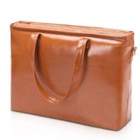 China Xl Tan Leather Diaper Bag Backpack Baby Travel 43X12.5X32CM for sale