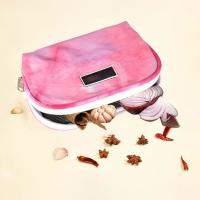 China Pink Color Water Resistant Custom Travel Smell Proof Bag with Carbon Filter System for Girl Women for sale