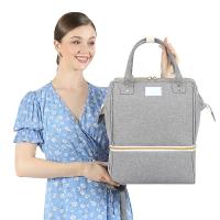 China Diaper Bag Backpack Large Waterproof Travel Baby Bags Classic Gray Crossbody 10X7X13
