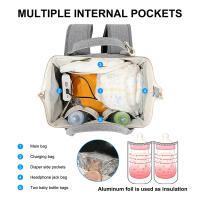 China Diaper Bag Backpack Large Waterproof Travel Baby Bags Classic Gray Crossbody 10X7X13
