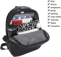 China Large Capacity Black PU Waterproof Custom Travel Smell Proof Bag For Men with Lock for sale