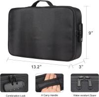 China Black Color Large Capacity Storage Waterproof Custom Travel Smell Proof Bag With Lock for sale
