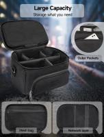 China Large Capacity Portable Enduring Odor Custom Travel Smell Proof Bag With Detachable Shoulder Strap Removable Dividers for sale