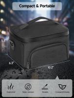 China Large Capacity Portable Enduring Odor Custom Travel Smell Proof Bag With Detachable Shoulder Strap Removable Dividers for sale