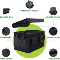 China SUV Truck Car Backseat Storage Bag Cooler Foldable Large 21.7X15.7X11