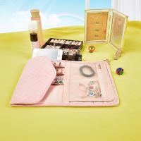 China Hanging Earring Jewelry Travel Case Organizer Bag Portable Roll Up 23x15x1.5cm for sale