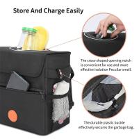 China Hanging Car Organizer Bags Trunks Waterproof Car Trash Can Garbage Bin 9x5