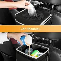 China Toiletry Car Organizer Bag Hanging Internal Waterproof Car Trash Can Bag 8X7X10
