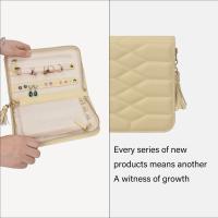 China Vegan Leather Jewelry Travel Bag Storage Organizer Case 9x6x1.5