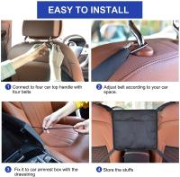 China Car Seat Side Back Storage Net Bag Purse Auto Netting Bag Pocket Hand for sale