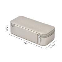 China Makeup Jewelry Storage Bags Box PU Leather Travel Portable 7x3.15x1.97
