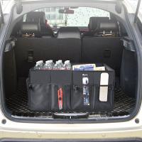 China Seat Storage Car Organizer Bags Folding Truck Backseat Handle Strap 62x32x32CM for sale