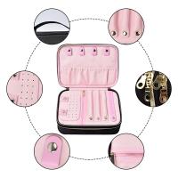 China Big Jewelry Storage Bag Large Double Layer Travel 210D Nylon 9.4x3x7.2