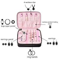 China Big Jewelry Storage Bag Large Double Layer Travel 210D Nylon 9.4x3x7.2
