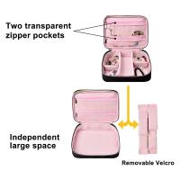 China Big Jewelry Storage Bag Large Double Layer Travel 210D Nylon 9.4x3x7.2
