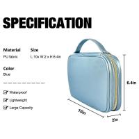 China Small Faux Leather Travel Jewelry Storage Bags  Travel Portable BSCI 10x6.4x2