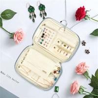 China Small Faux Leather Travel Jewelry Storage Bags  Travel Portable BSCI 10x6.4x2