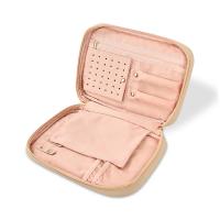 China BSCI ODM Travel Jewelry Storage Bags Carrying Padded For Women Girls 10x6.4x2