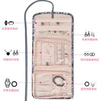 China Hanging Jewelry Storage Bags Suppliers Canvas Roll Luxury Travel Organizer 46x18cm for sale