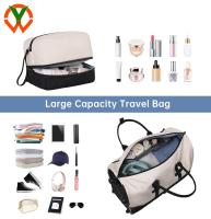 China 21 Inch Large Capacity Rolling Travel Bag With Shoe Compartment And Wheels For Women for sale
