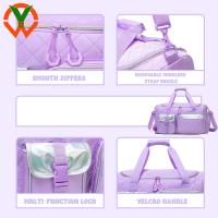 China Women' Fashion Duffle Bag With Wheels Overnight Bag Featuring Shoe Compartment For Travel for sale