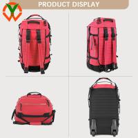 China Large 86L Waterproof Wheeled Duffel Bag Foldable Travel Bag Design for Convenient Travel for sale