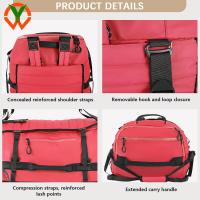 China Large 86L Waterproof Wheeled Duffel Bag Foldable Travel Bag Design for Convenient Travel for sale