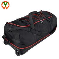 China 120L/140L Double Rubber Wheel Folding   Travel Duffle Bag And Multiple Pockets And Compartments for sale