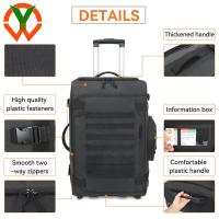 China Large Capacity Travel Duffle Bag Polyester Durable Rolling Duffle Bag With Wheels And Handle for sale