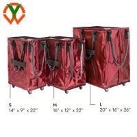 China Large Reusable Shopping Bag On Wheels Rolling Tote Lightweight Grocery Bag With Handles for sale