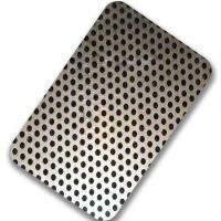 China SS 304 Stainless Steel Perforated Sheet 2B BA Mirror Finish Surface for sale