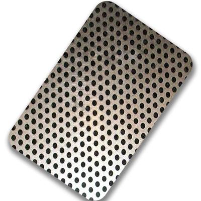 China SS 304 Stainless Steel Perforated Sheet 2B BA Mirror Finish Surface for sale