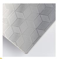 China Hot Rolled SS Checkered Sheet , Stainless Steel Diamond Plate Sheets Anti Slip for sale