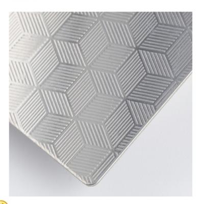 China Hot Rolled SS Checkered Sheet , Stainless Steel Diamond Plate Sheets Anti Slip for sale