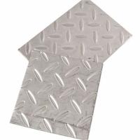 China Hot Rolled SS Checkered Sheet , Stainless Steel Diamond Plate Sheets Anti Slip for sale