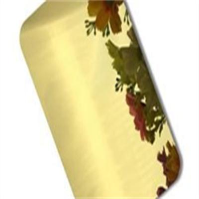 China Decorative Gold Mirror Stainless Steel Sheet 304 316L Material OEM for sale