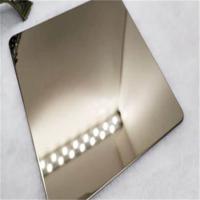 China Decorative Gold Mirror Stainless Steel Sheet 304 316L Material OEM for sale