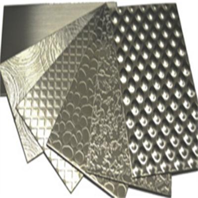 China SUS 201 202 Embossed Ss Sheet , Stainless Checkered Plate With No.1 Finish for sale