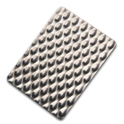 China 316L Material Embossed Stainless Steel Sheet 15mm Thickness With 2B Finish for sale