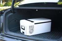 China CE Certified 15L 45W Mini Car Fridge Portable Compressor Cooler Freezer for Car Home Camping for sale